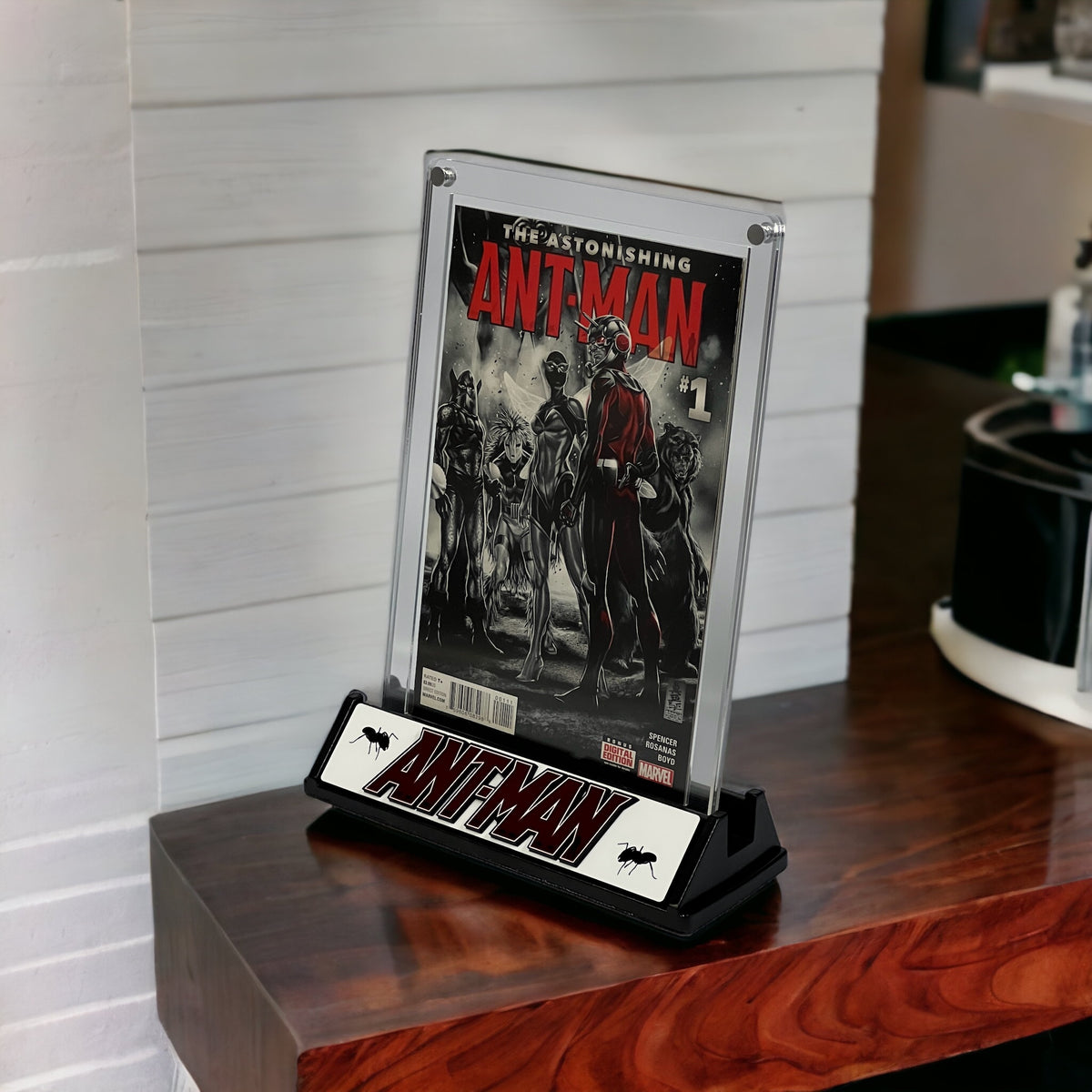 Antman Comic Stand (White Ant Plate) – Red Wolf Collectibles