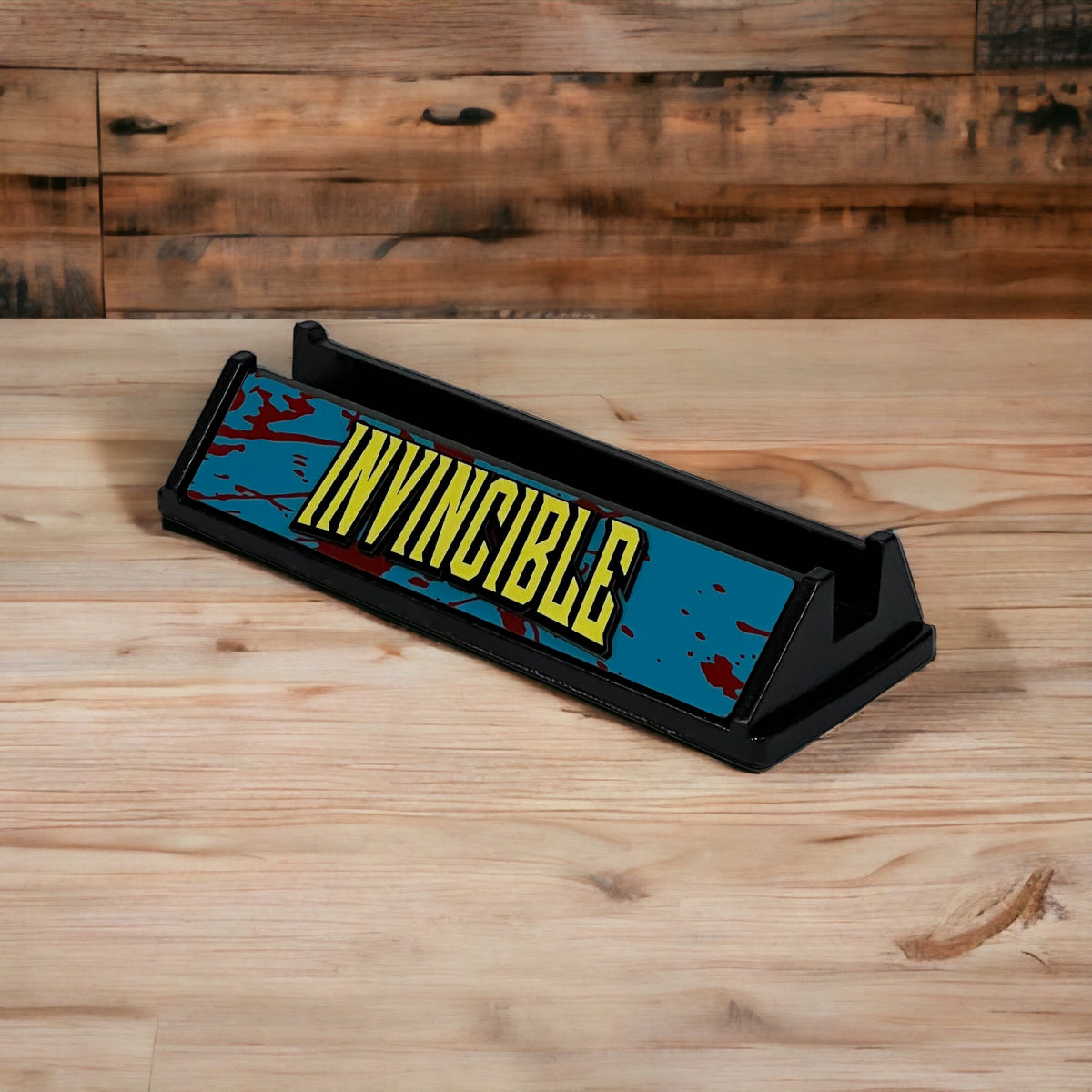 Invincible Comic Stand (Blood Splatter) – Red Wolf Collectibles