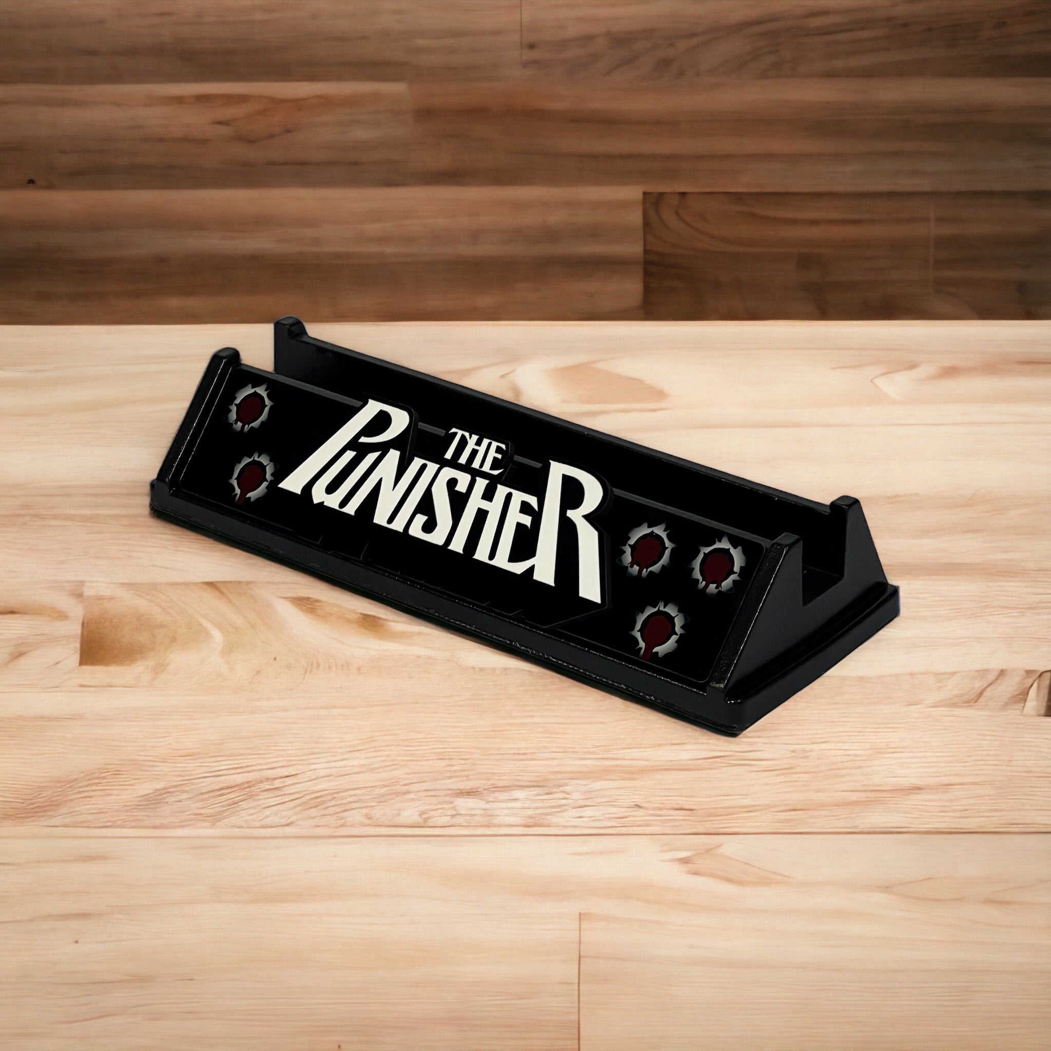 Punisher Custom Stand (Bullet Holes w/blood) – Red Wolf Collectibles