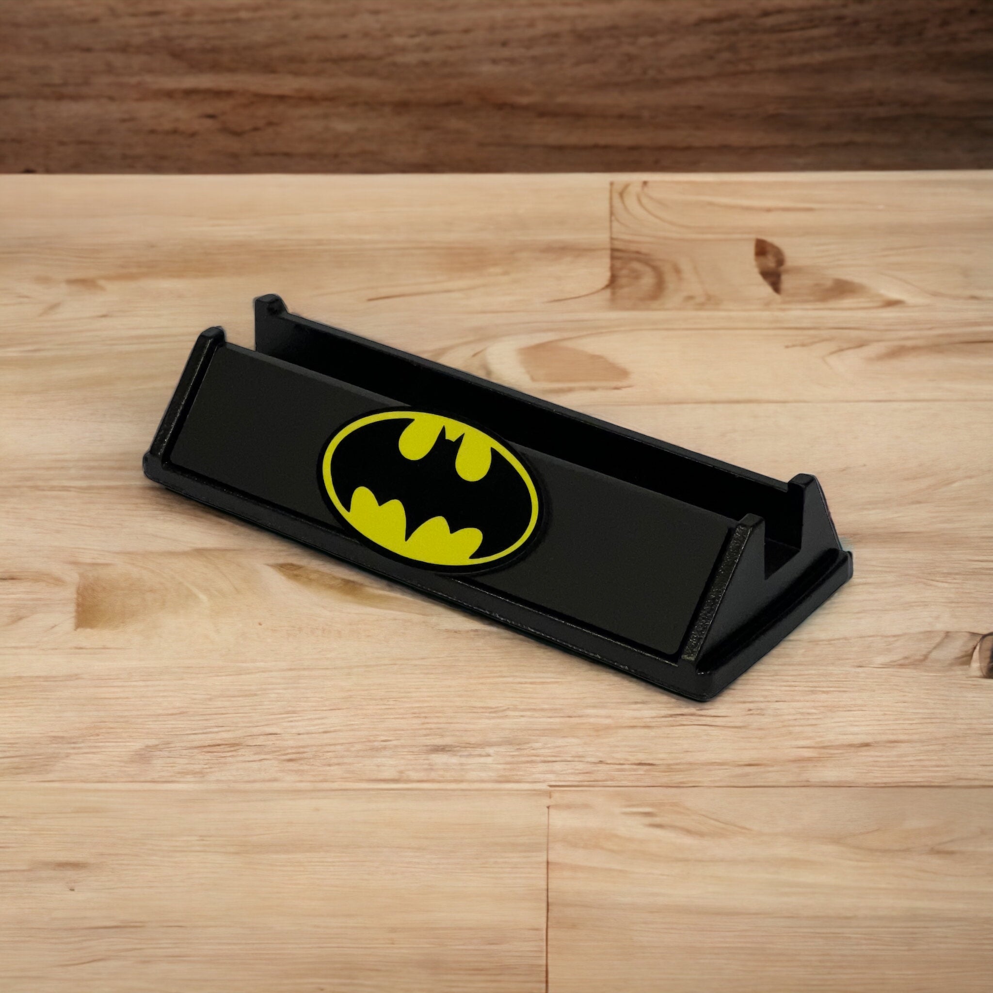 Batman Custom Stand (Bat with yellow Background) – Red Wolf Collectibles